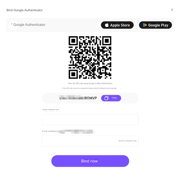 Google Authenticator Binding Process – CoinW